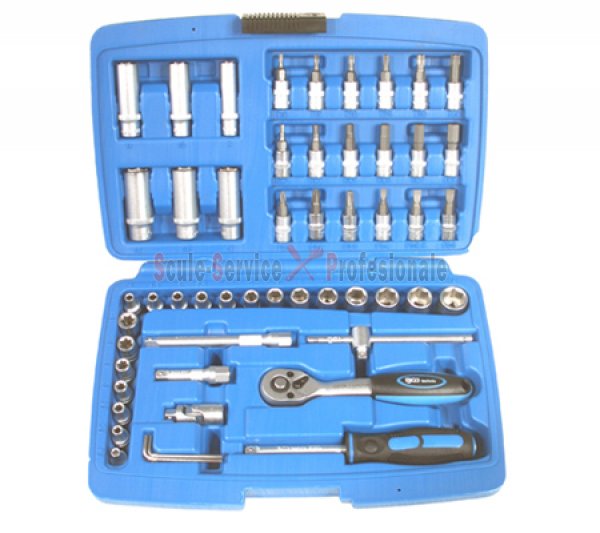 Scule service profesionale - BGS 2147-TRUSA TUBULARE 1/4" 52 buc/Tr ...